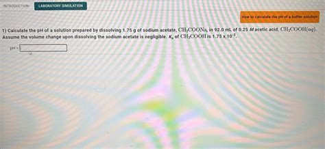 Solved Calculate The Ph Of A Solution Prepared By Chegg