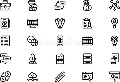 Business Concept Icons Collection Is A Vector Illustration With