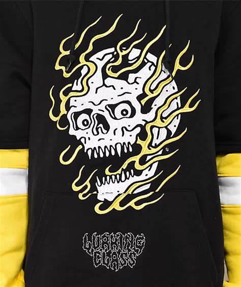 Lurking Class By Sketchy Tank Fire Black And Yellow Hoodie Zumiez