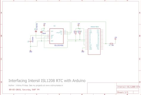 interfacing intersil isl1208 rtc with arduino circuitstate