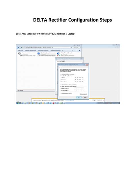Delta Rectifier Setting