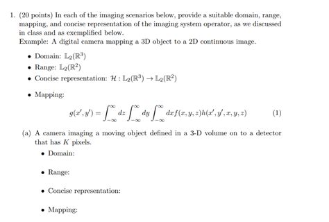 Solved Points In Each Of The Imaging Scenarios Below Chegg