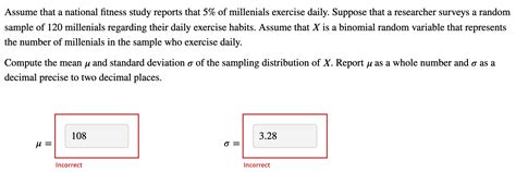 Solved Assume That A National Fitness Study Reports That Chegg