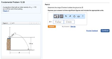 solved a projectile is fired with an initial velocity of
