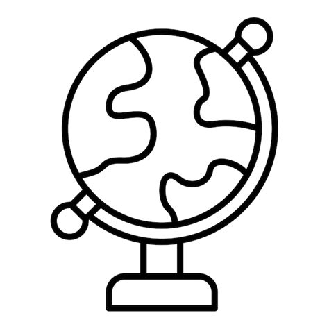 Premium Vector Globe Stand Icon