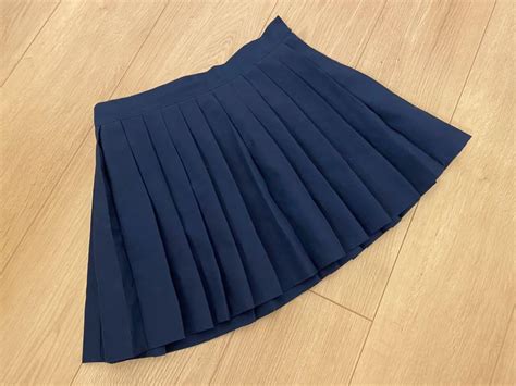 紺色 制服 プリーツスカート ミニ M コスプレ By メルカリ