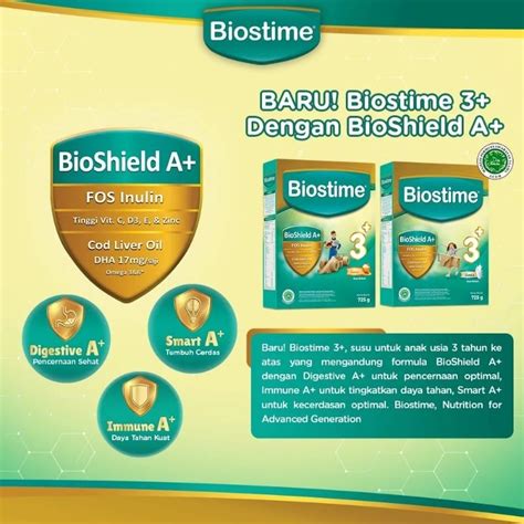 Jual Biostime 3 Susu Pertumbuhan 3 5 Tahun Rasa Madu Vanilla 350 G