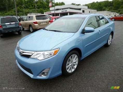 2013 Clearwater Blue Metallic Toyota Camry Hybrid Xle 81988075 Photo
