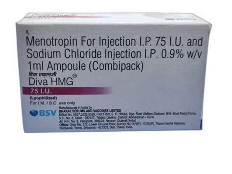 Menopur Menotrophin 75 Iu Injection Packaging Type Box Packaging