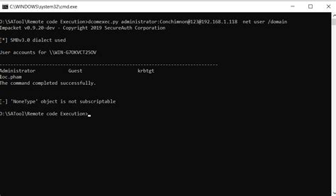 Python Impacket Tool Công cụ Remote Execution mà system administrator