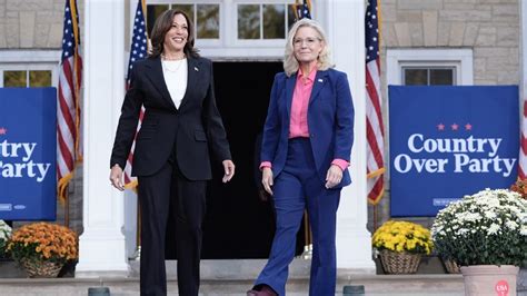 Kamala Harris Teams Up With Liz Cheney In Birthplace Of Republican