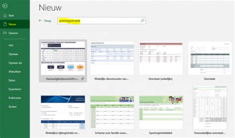Urenregistratie Excel Hulp Bij Excel
