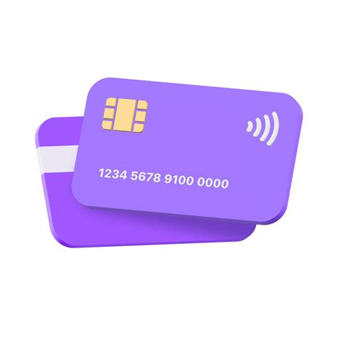 3d Credit Card Icon For Contactless Payments Online Payment Concept