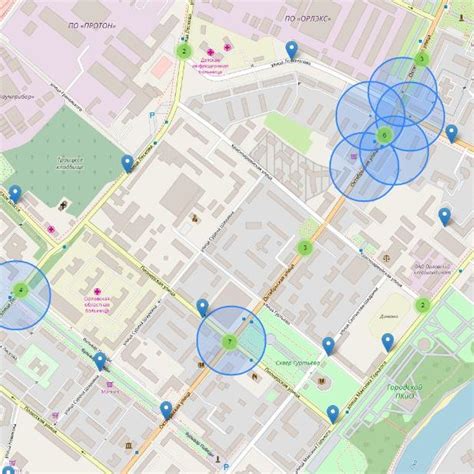 Displaying The Rta Concentration Areas On The Map On Scale Of Streets