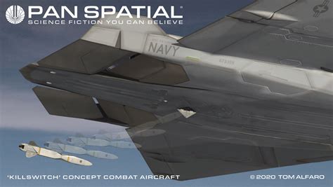Концепт боевого самолёта ближайшего будущего Pan Spatial Кillswitch Альтернативная История