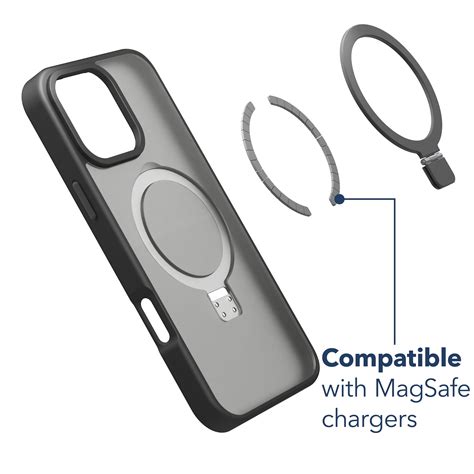 Insignia Hard Shell Case With MagSafe Kickstand For IPhone Pro Max Black NS PMKSBMS Best Buy
