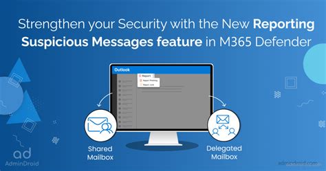 reporting suspicious messages in m365 shared and delegated mailboxes
