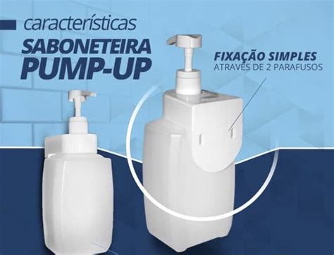 Saboneteira pump up bralimpia 1 litro Canaveral Itajaí