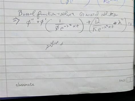 Solved Bessel Function Solve General Solution Phi Chegg