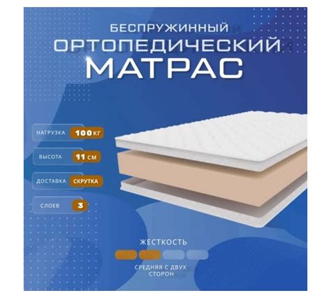 Матрас беспружинный Vitaflex 90x200 Матрас Vita-Sleep Classic Mini Sk ...