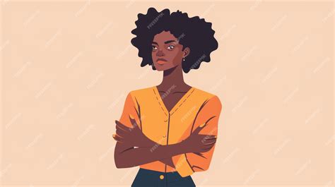 Premium Photo Confident Woman Standing Tall And Proud Generative Ai