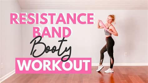 Resistance Band Booty Workout At Home 10 Minute Glute Workout Youtube