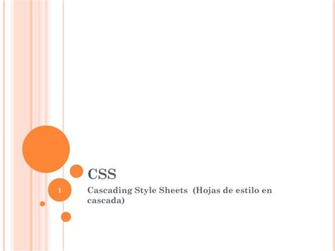 Pdf De Programación Css Cascading Style Sheets Hojas De Estilo En