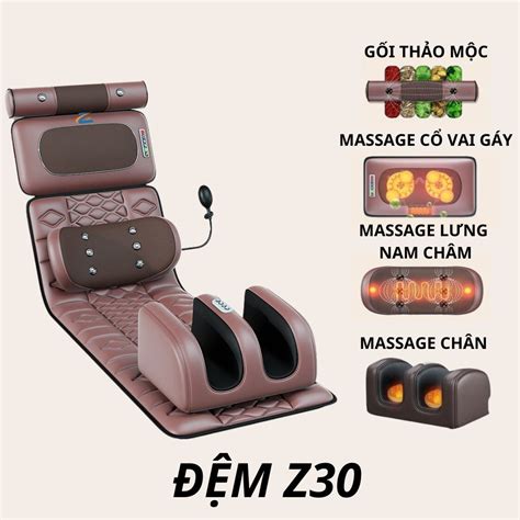 Đệm Massage Toàn Thân Nệm Massage Xoa Bóp Giảm đau Mỏi Vai Gáy Phục