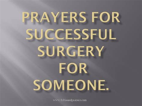 Prayers For Successful Surgery For Someone