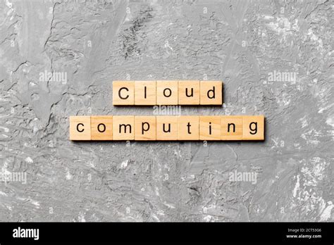 Cloud Computing Word Written On Wood Block Cloud Computing Text On
