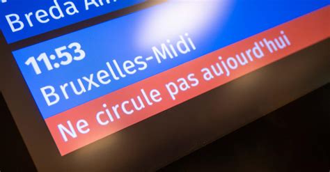Grève à La Sncb Ce Lundi 13 Janvier