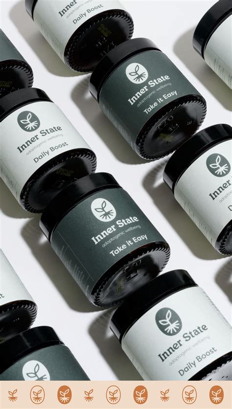 Brand Identity Inner State Adaptogens Graphic Design And Logo Suite