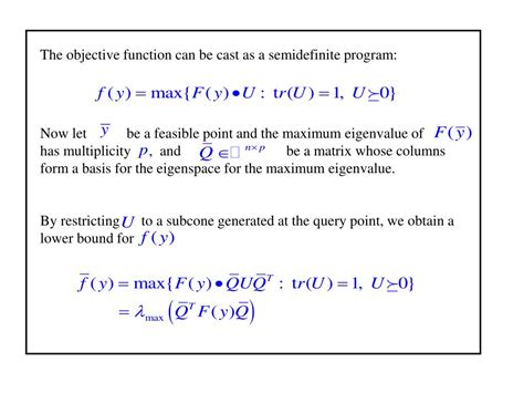 ppt eigenvalue optimization matrix generation approach powerpoint
