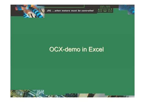 How To Make OCX Program In Excel