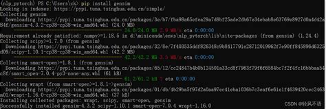 第n5周：调用gensim库训练word2vec模型 安装 from gensim models import word2vec csdn博客