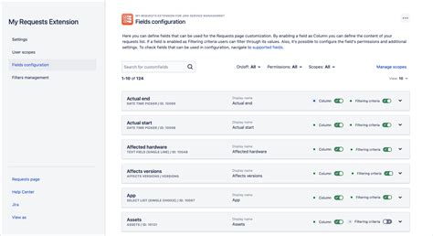 Fields Configuration