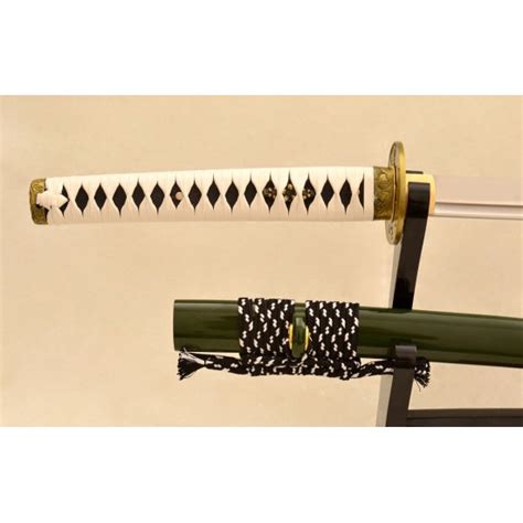 Samurai Katana Japanese Sword 1095 High Carbon Steel Blade Leather