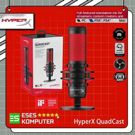 Jual Microphone Hyperx Quadcast Quad Cast Usb Condenser Kingston