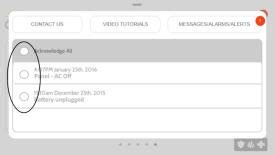 IQ Remote PanelLow Battery Alert