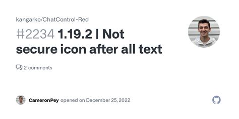 1192 Not Secure Icon After All Text · Issue 2234 · Kangarko