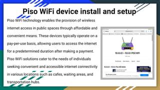 Piso WiFi Device Installation And Setup In Netgear Extender PPT