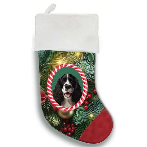Parti Cocker Spaniel Christmas Stocking Classic Parti Black