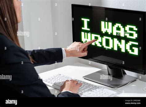 Handwriting Text I Was Wrong Business Approach Acceptance Of A Mistake