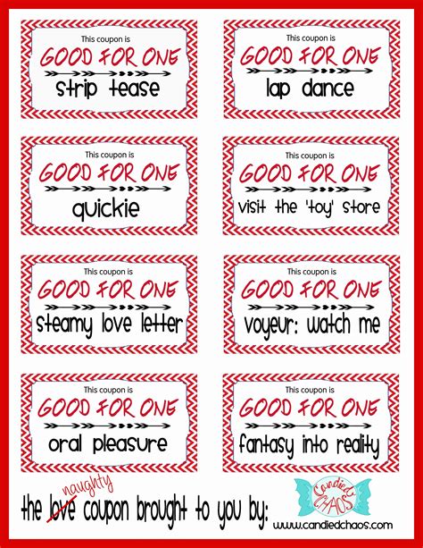 Printable Couple Coupons