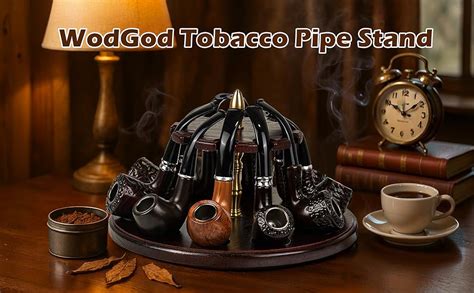 Wodgod Tobacco Pipe Stand Holderwooden Tobacco Pipe Stand