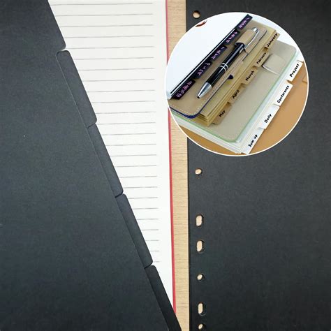 Dy2ten A4 Binder Dividers 5 Tab Dividers Pack Of 2 Sets 10 Dividers