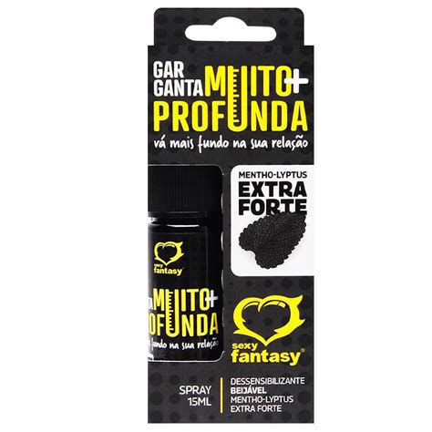 Garganta Muito Mais Profunda Spray 15ml Sexy Fantasy Extra Forte Loja