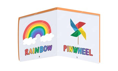 Clipart De Libro De Estimulación Visual Para Bebés Estilo De Dibujos