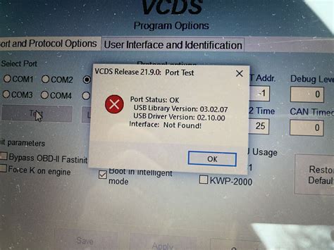 Vcds Interface Not Found Error Audi Q7 2015 Model Audiworld Forums