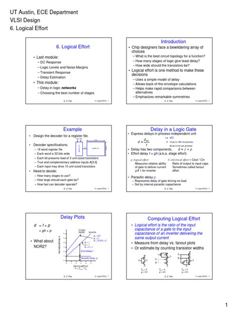 6 Logical Effort Pdf Electronics Electrical Engineering
